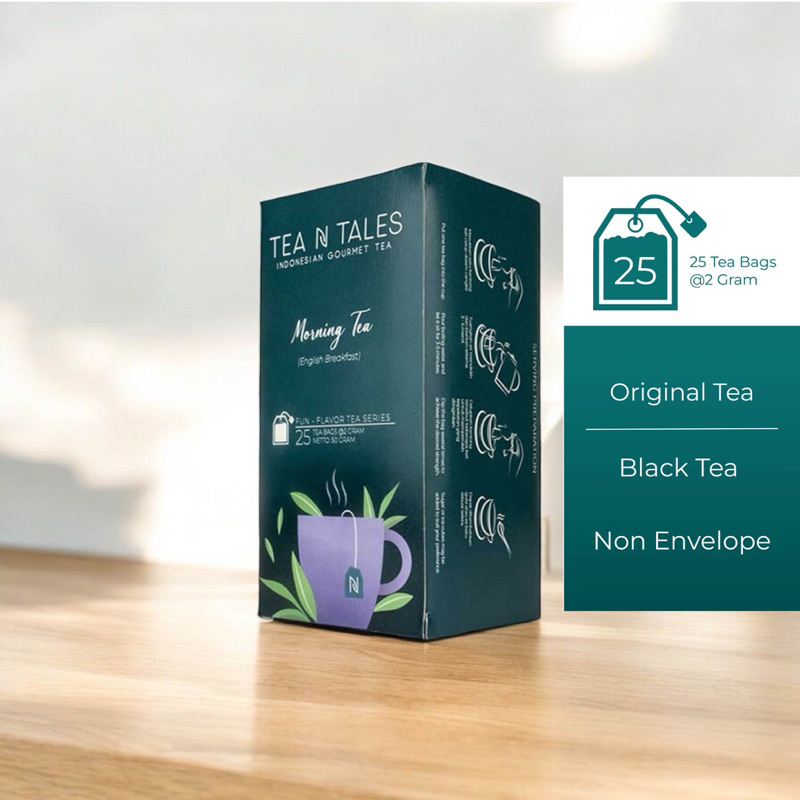 Jual Teh Celup Black Tea Morning Tea by Tea N Tales | Shopee Indonesia