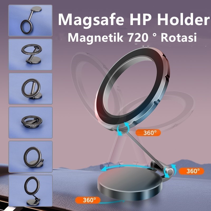 Jual SPOIL Mag-safe Car Holder Magnetik 720º Rotasi Bisa Dilipat Stand ...