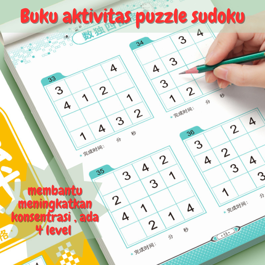 Jual Sudoku Excellent Brain Twister Buku Aktivitas Puzzle Sudoku BA0002 | Shopee Indonesia