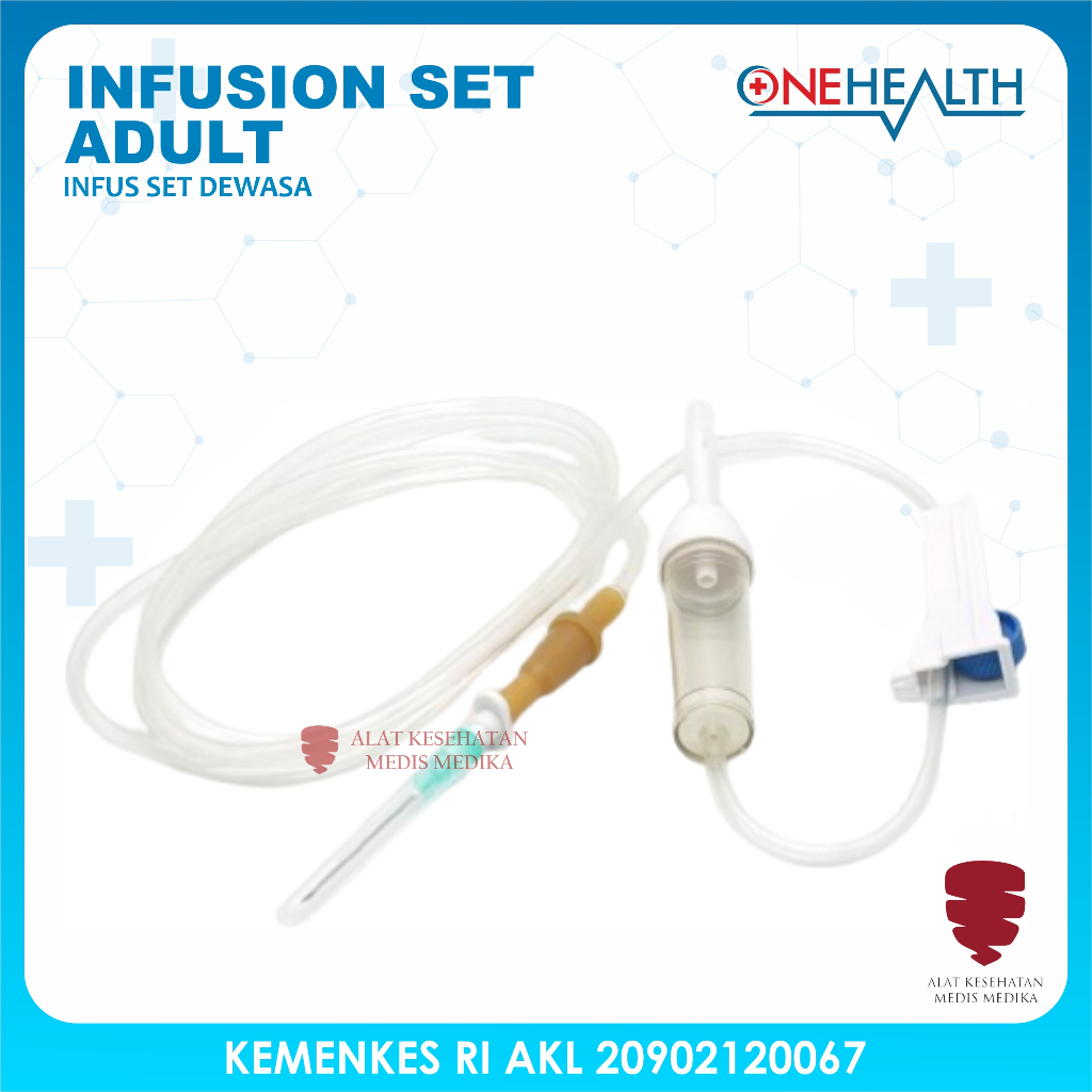 Jual Infusion Set Adult Alat Selang Disposable Infus Set Infuset Dewasa ...