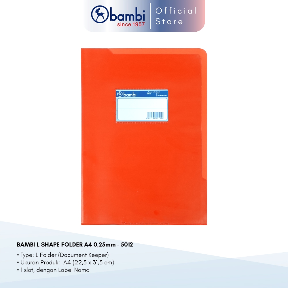 Jual Bambi Map Dokumen A4 Jenis Tempat Penyimpanan Dokumen Tipe ...