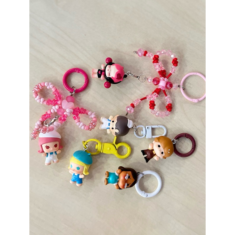 Jual POP MART Bag charm popbean series molly crybaby hacipupu dimo ...