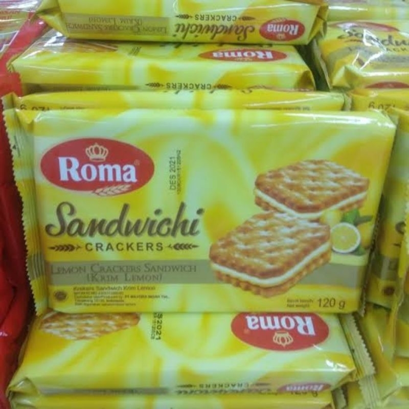 Jual Roma Sandwichi krim LEMON | Shopee Indonesia