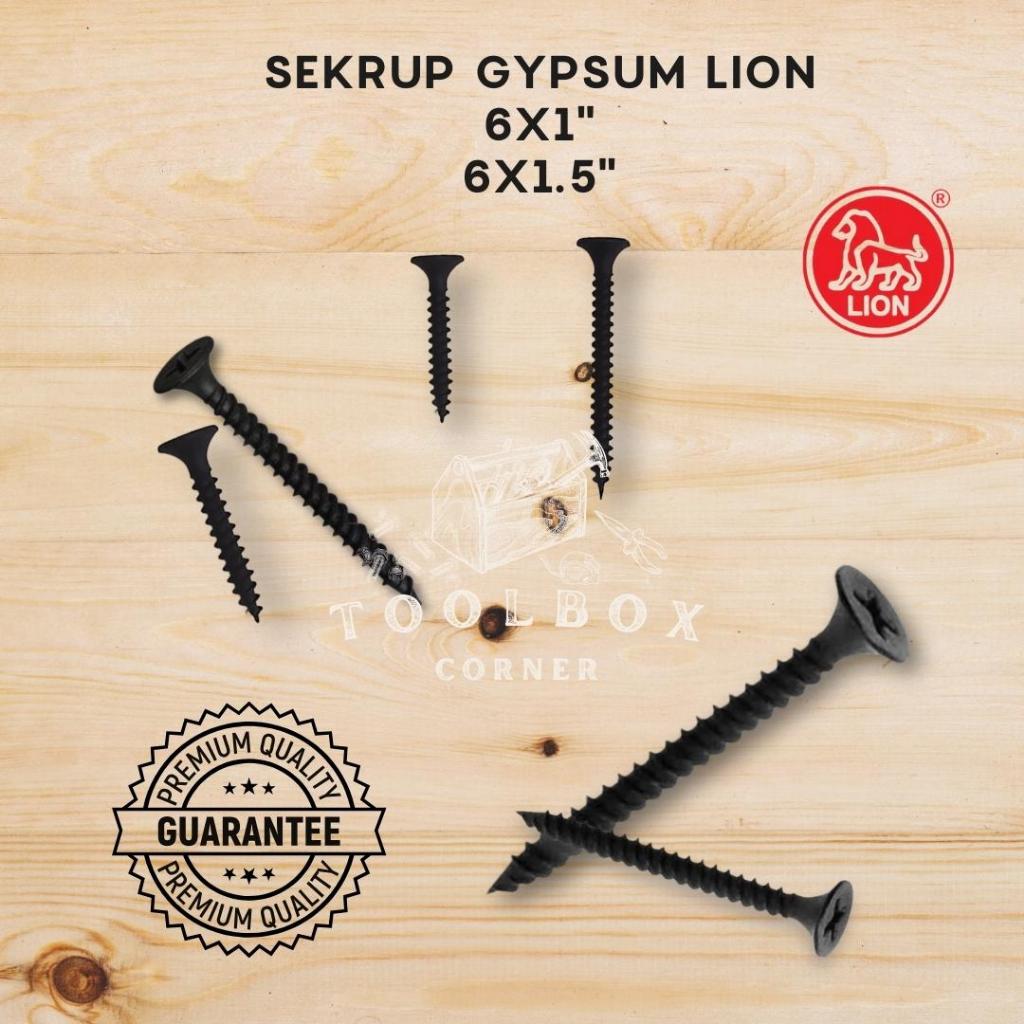 Jual PROMO SEKRUP GYPSUM MOON LION 6x1", 6x1.5", 6x2" / Sekrup Gypsum / Baut Sekrup Kayu Drywall ...