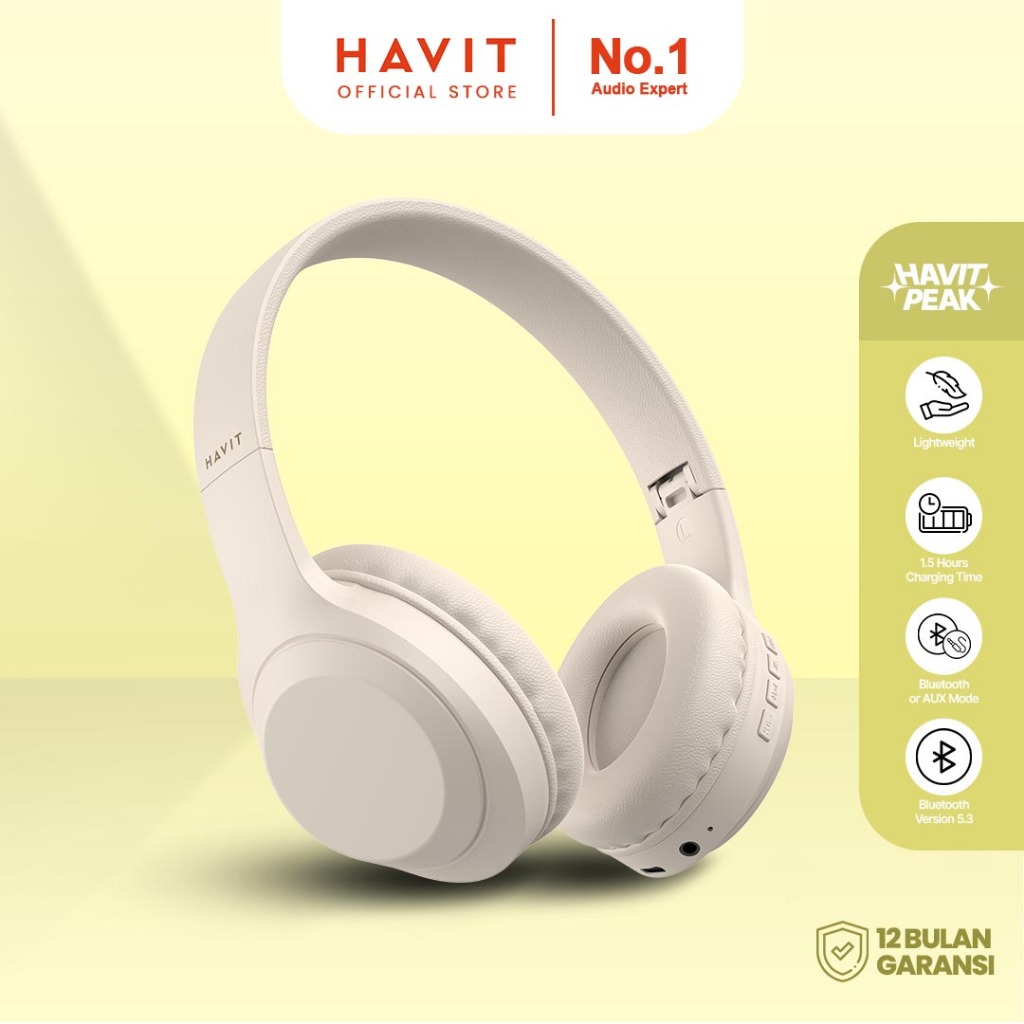 Jual Havit H628BT Wireless Bluetooth Headphones Excellent Sound Quality with Long Battery Life ...