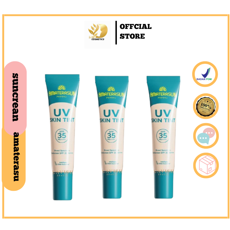 Jual AMATERASUN UV Skin Tint SPF 35 PA++++ (25gr) | Shopee Indonesia