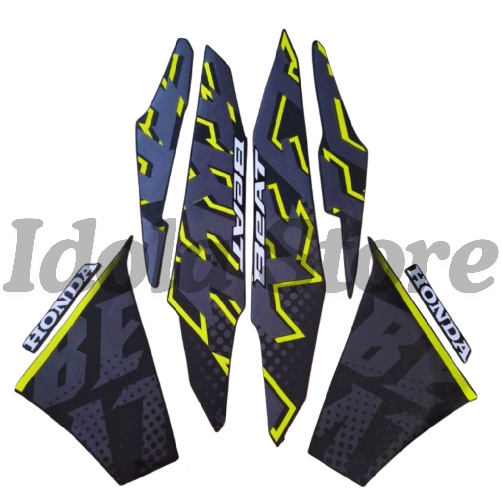 Jual Stiker Striping Beat Street 2024 Hijau Hitam New List Body Motor ...