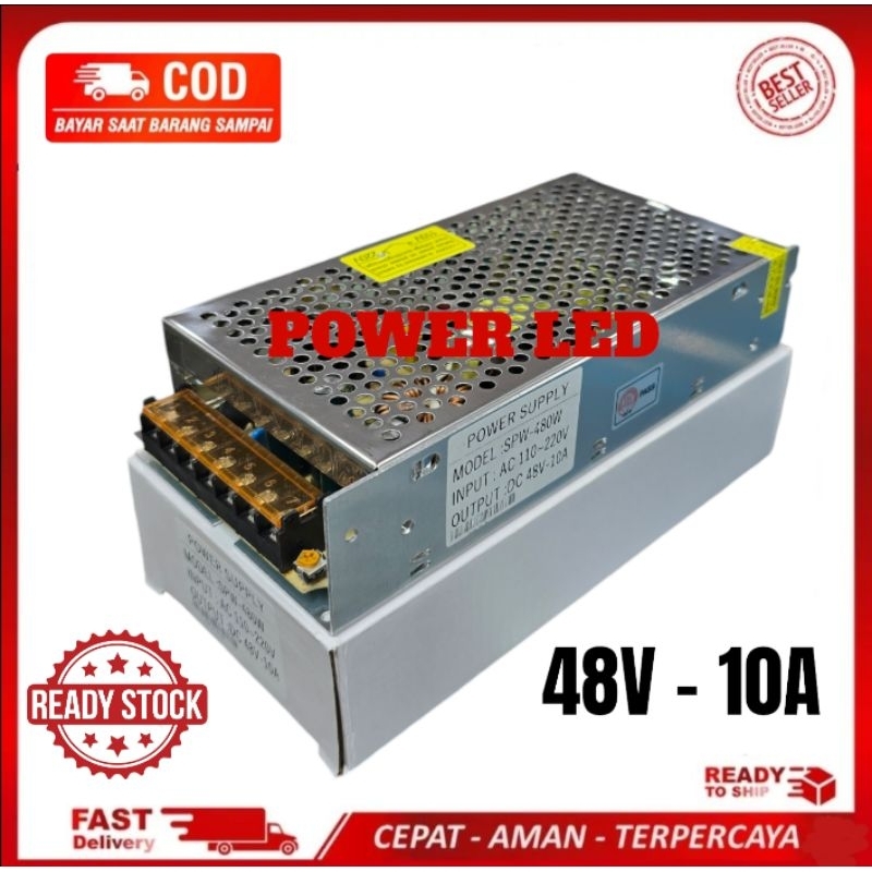 Jual Switching Power Supply PSU 48V 10A High Quality, 48 Volt 10 Ampere | Shopee Indonesia