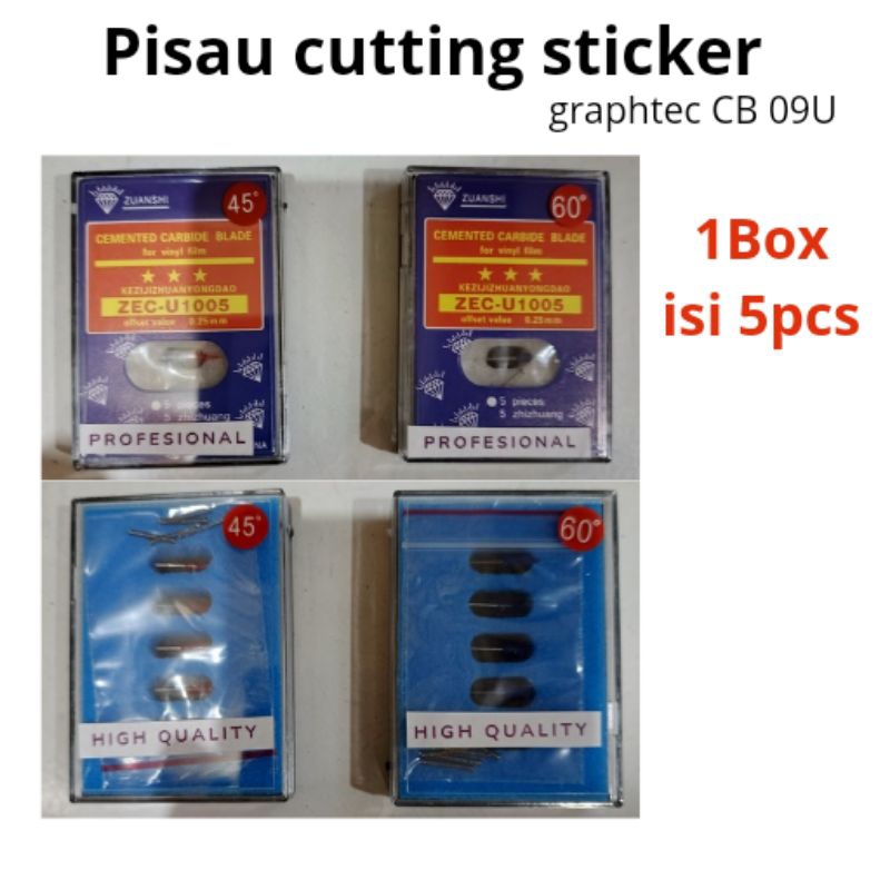 Jual H7Y 5PCS Mata Pisau Cutting Stiker Graphtec CB09 CB09U Cameo ...