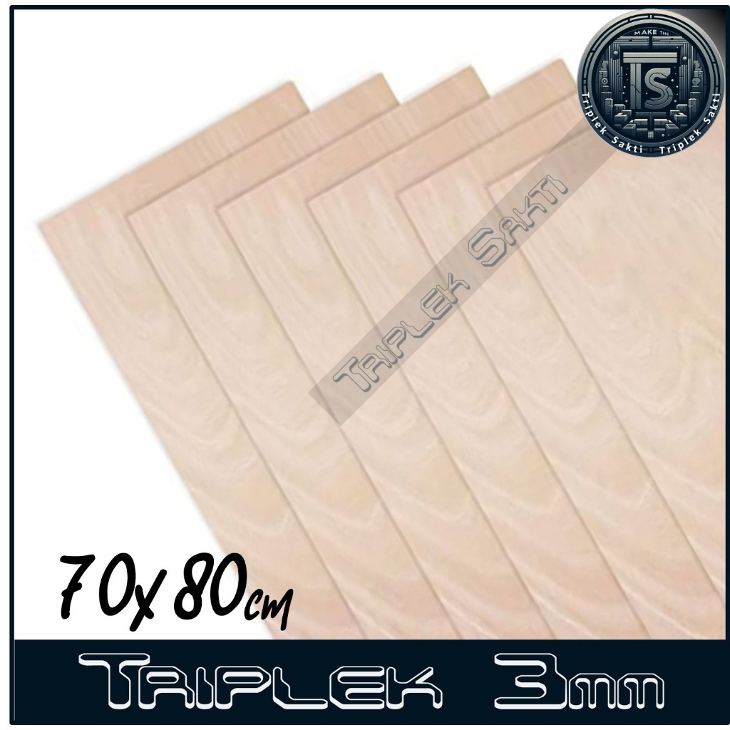 Jual Multiplek Triplek 3mm 70x80 cm ( 3 mm | 70x80cm | 80x70cm | 80x70 ...