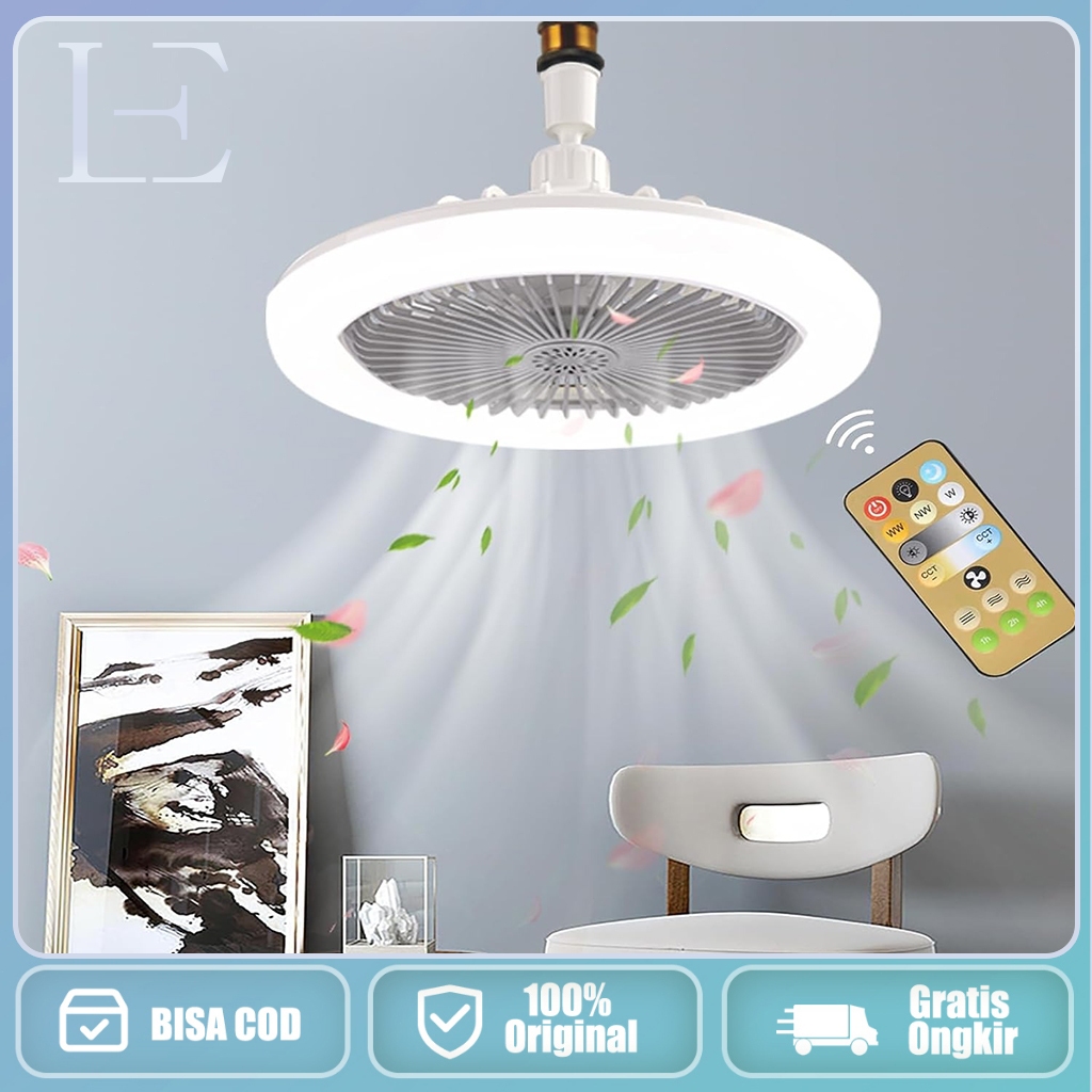 Jual Lampu Kipas LED 30W (2in1)/Multifungsi Lampu Plafon/Antarmuka E27 ...