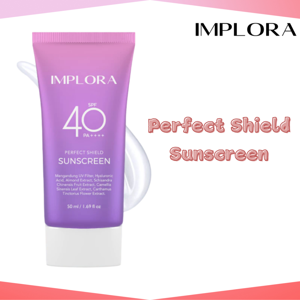 Jual Implora Perfect Shield Sunscreen SPF 40 PA++++ 50ml/Tabir Surya ...