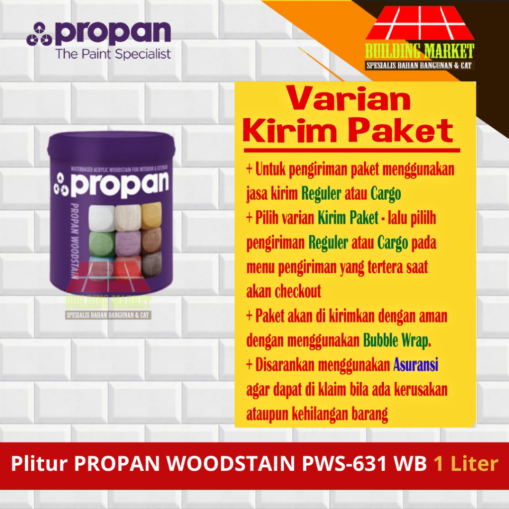 Jual Cat Kayu Politur Plitur Propan Wood Stain PWS-631 Water Based 1 ...