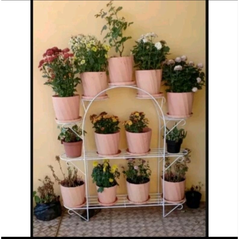Jual rak bunga minimalis //rak pot tanaman //rak pot bunga besi ...
