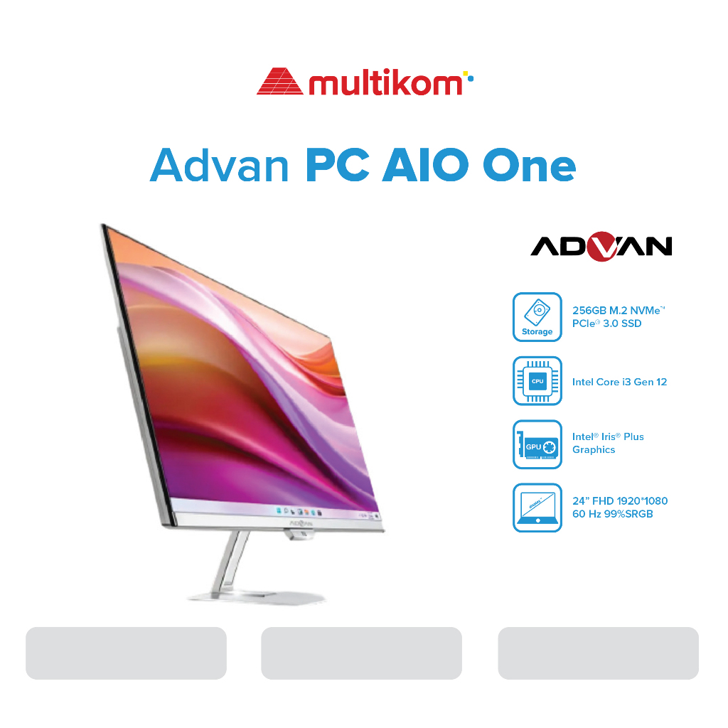 Jual PC AIO Advan One PC i3 1215U 8GB 256GB SSD 24″ FHD W11 | Shopee Indonesia