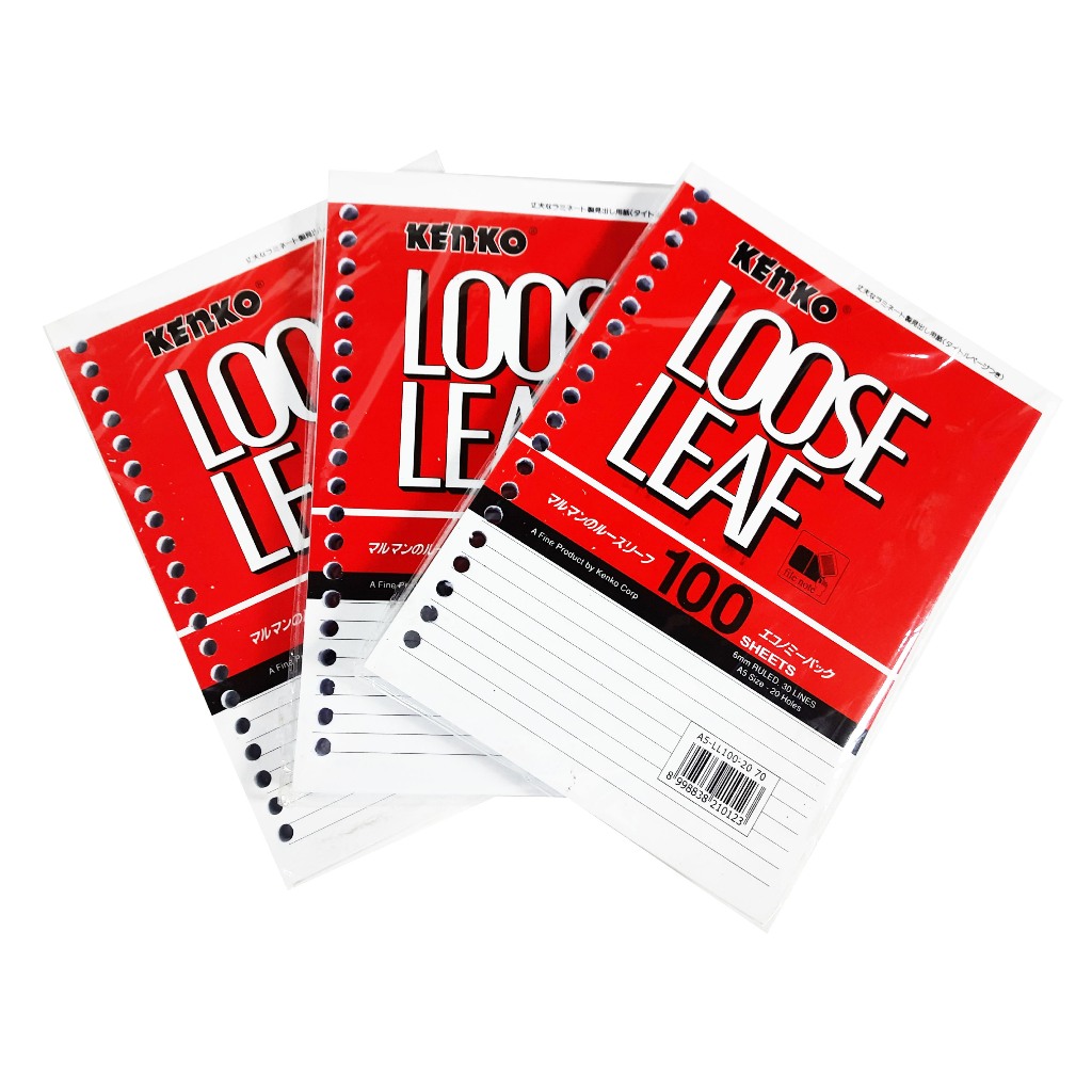Jual Loose Leaf Kenko B5 Isi 100 Lembar Garis Putih / Kertas Binder/ Isi Binder | Shopee Indonesia