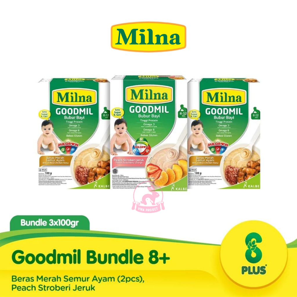 Jual 6+ MILNA GOODMIL BUBUR TANPA SUSU SAPI - ANTI ALERGI | Shopee ...