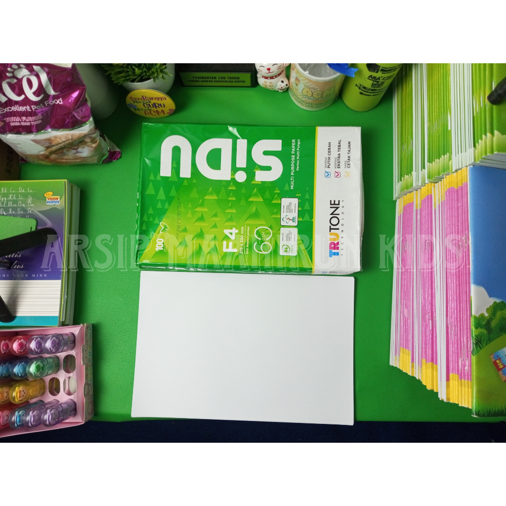 Jual Kertas HVS F4 60gsm 60gr SIDU Eceran Lembaran Fotocopy Print ...