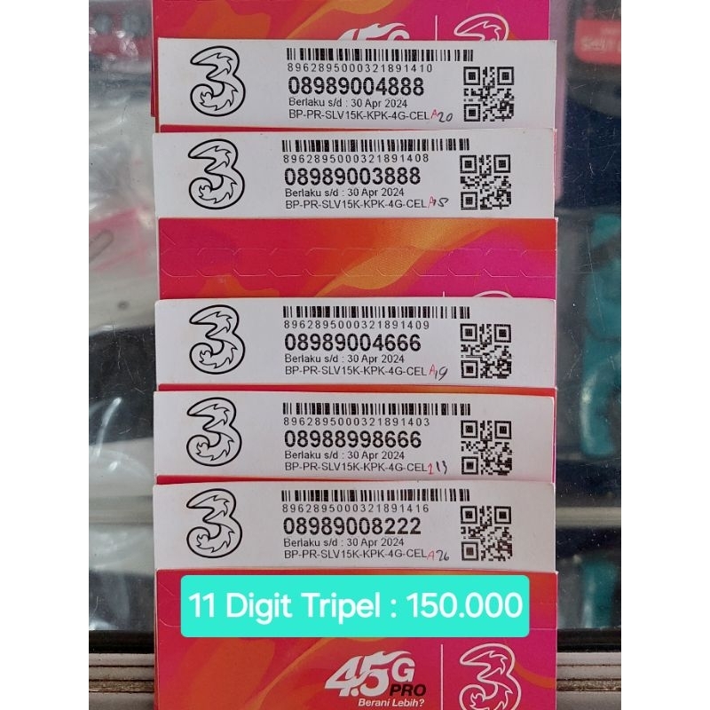 Jual Kartu Perdana Tri | Shopee Indonesia