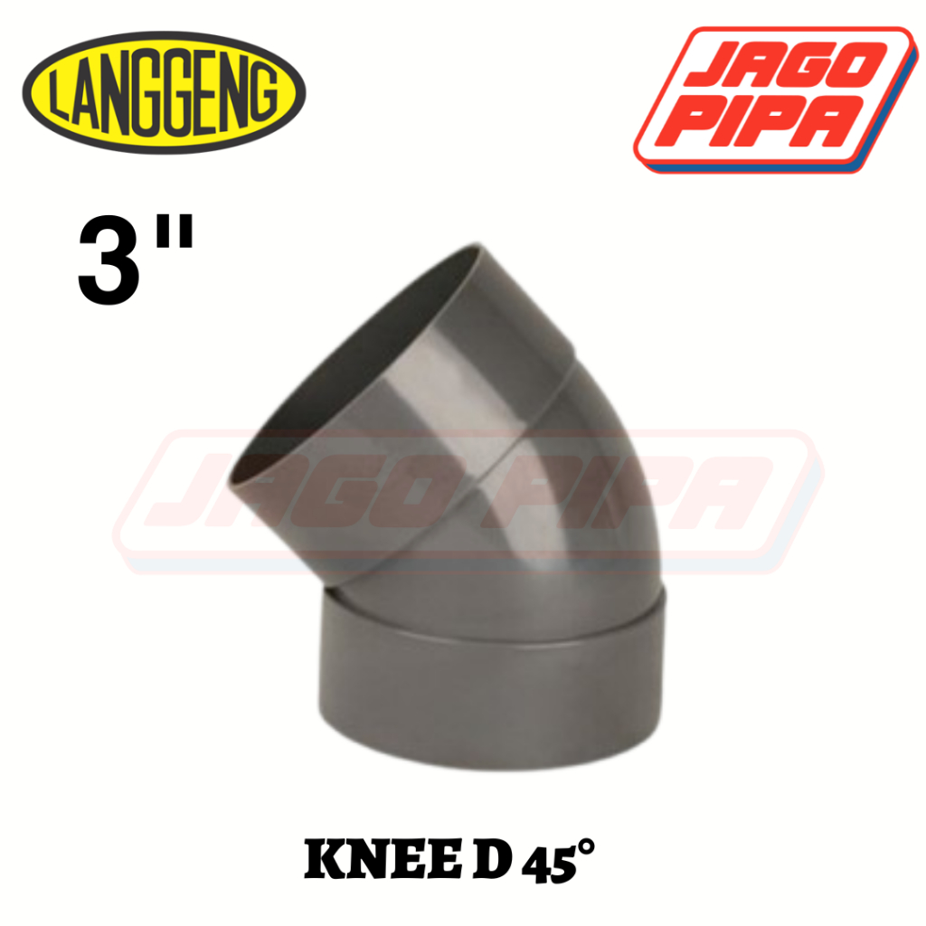 Jual Langgeng Elbow 45 D 3 Inch Knee Knie Siku L 45 Derajat 3" Fitting PVC | Shopee Indonesia