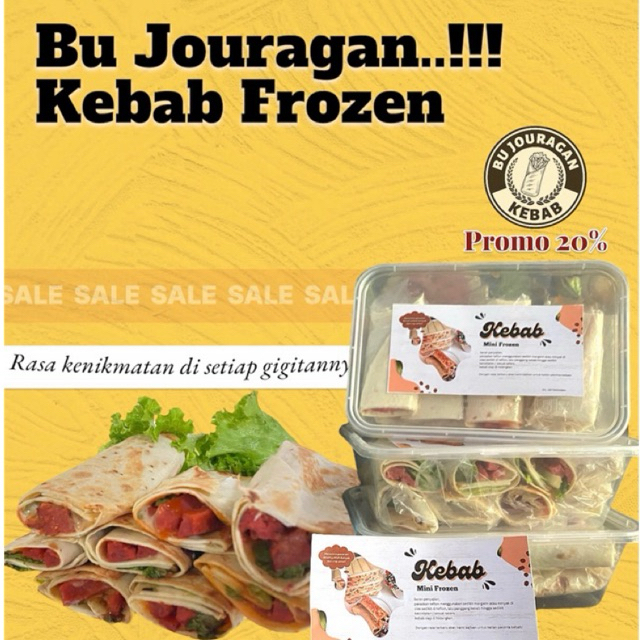 Jual KEBAB MINI FROZEN BU JOURAGAN HALAL | Shopee Indonesia