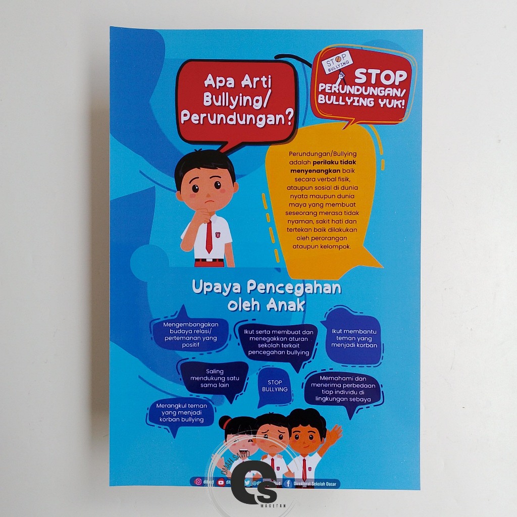 Jual Poster Apa Arti Perundungan/ Bullying - Poster Stop Bullying - Poster Sekolah | Shopee ...