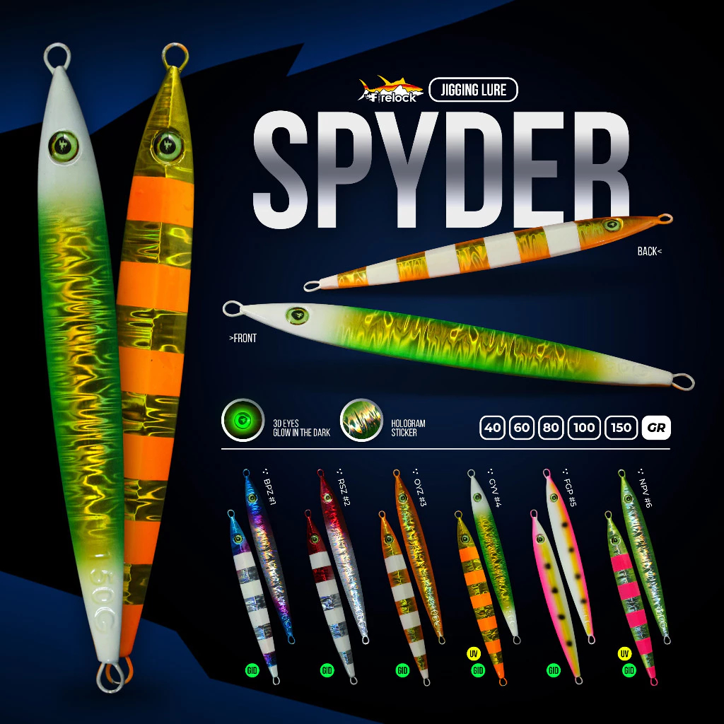 Jual Umpan Pancing - Metal Jig 60gr / Umpan Jigging Firelock Spider 60g | Shopee Indonesia