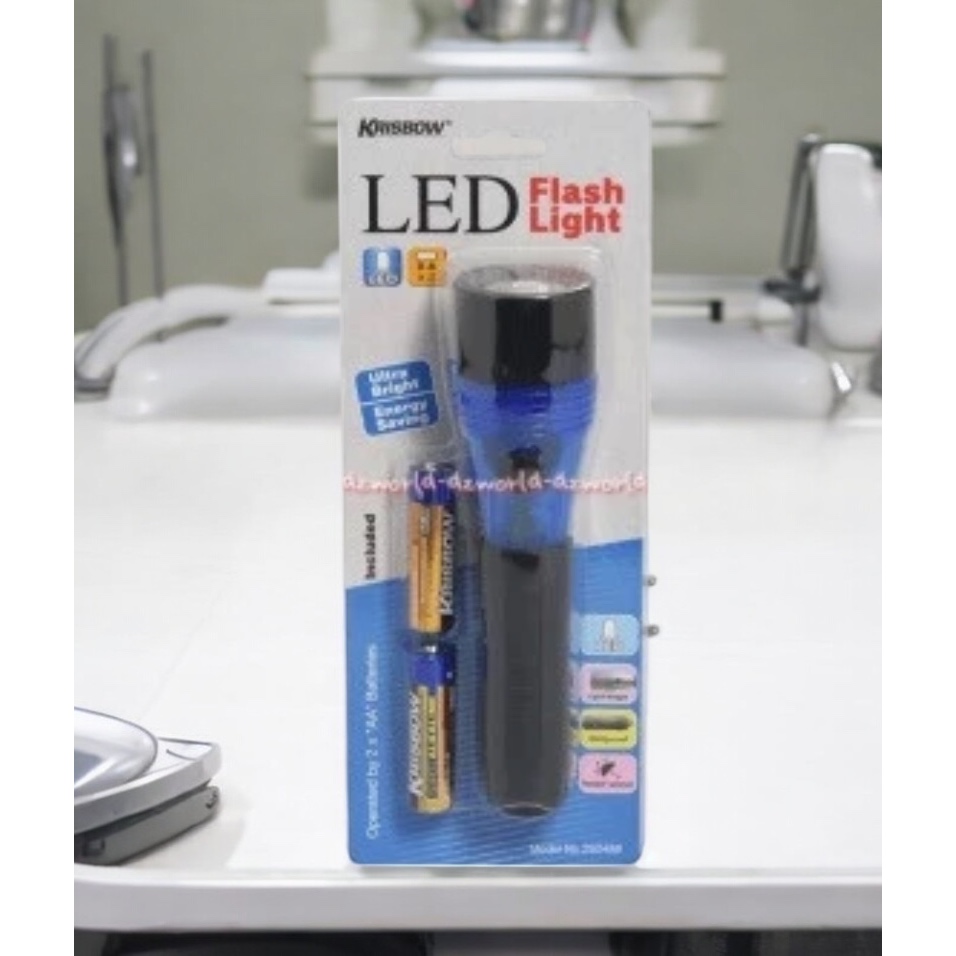 Jual Krisbow Flash Light Lampu Senter Biru LED Flashlight | Shopee ...