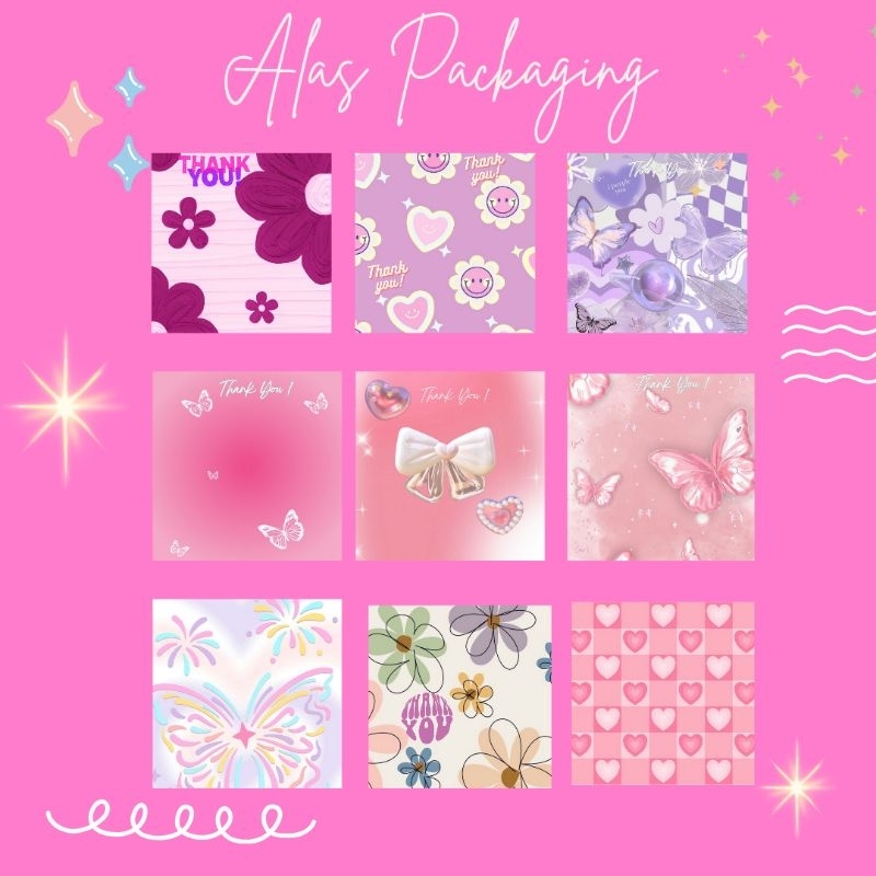 Jual Alas Packaging Kertas Aesthetic | Shopee Indonesia