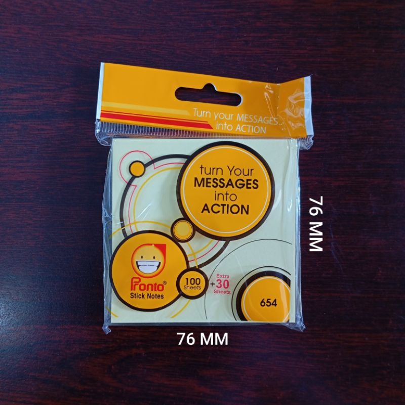 Jual Sticky Notes Yellow PRONTO | 76 X 76 mm Memo Tempel | Shopee Indonesia