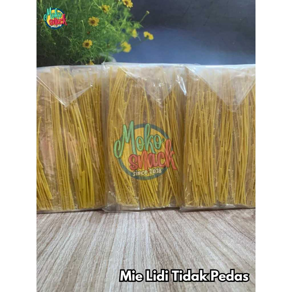 Jual Snack Mie Lidi Tidak Pedas 115gr isi 10 pack | Shopee Indonesia
