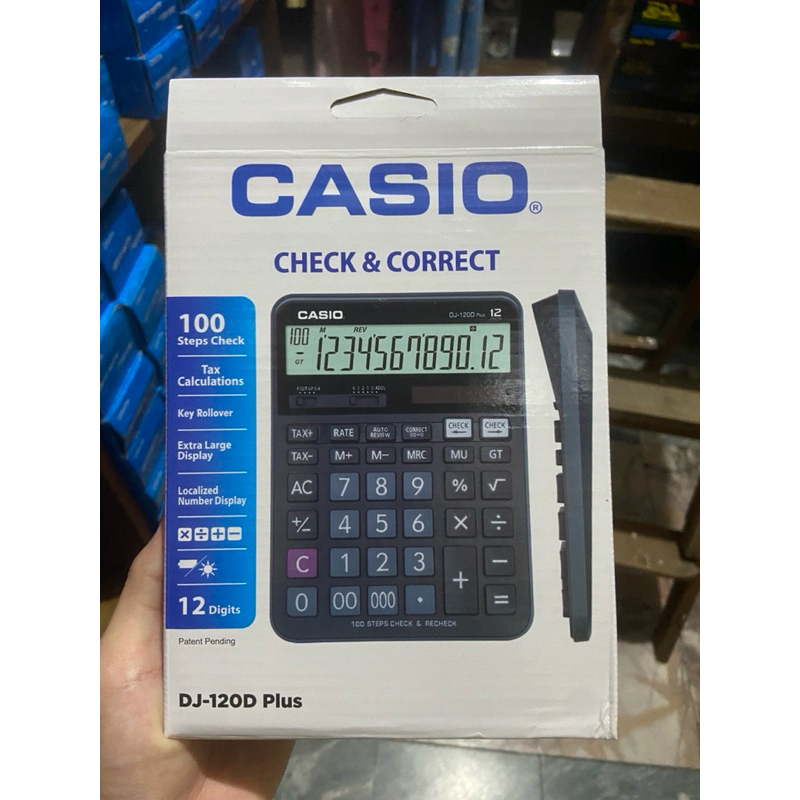 Jual KALKULATOR CASIO DJ-120D Plus / 12 DIGIT | Shopee Indonesia