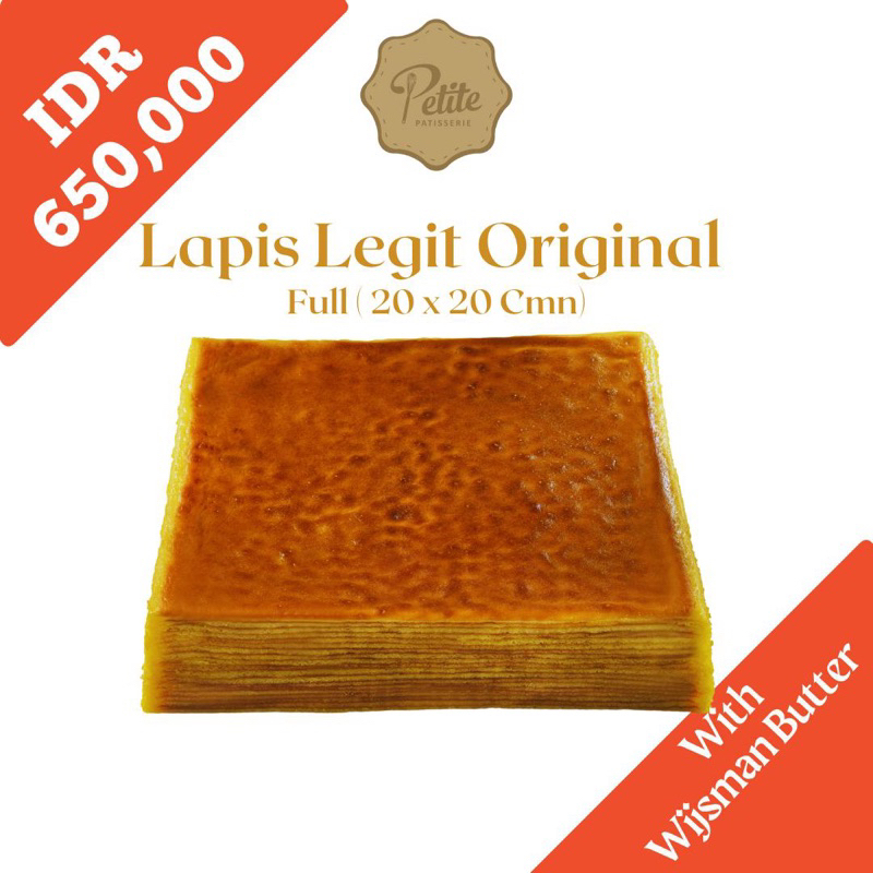 Jual Lapis Legit Wijsman Full Size (20x20cm) | Shopee Indonesia