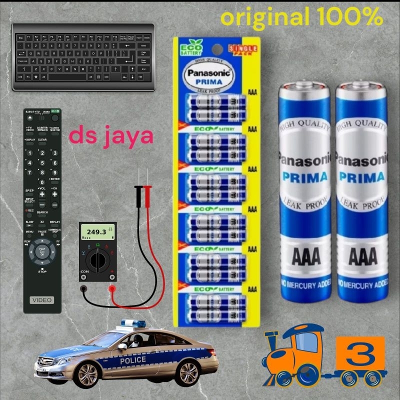 Jual BATERAI PANASONIC PRIMA AAA3 EXP 2027 (1RENCENG=12pcs) PRIMA A3 ...