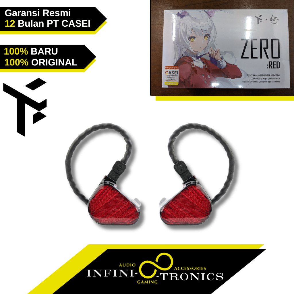 Jual Earphone TRUTHEAR x crinacle Zero : Red Dual Dynamic Drivers In ...