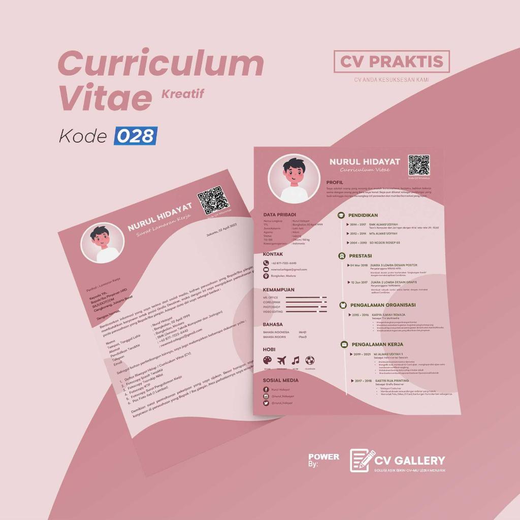 Jual DESAIN 028 | CV KREATIF | CURRICULUM VITAE | RESUME | CV PROFESIONAL | DAFTAR RIWAYAT HIDUP ...