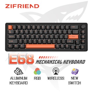 Jual FURYCUBE E68 Wireless CNC Aluminium Mechanical Keyboard 65% Layout ...