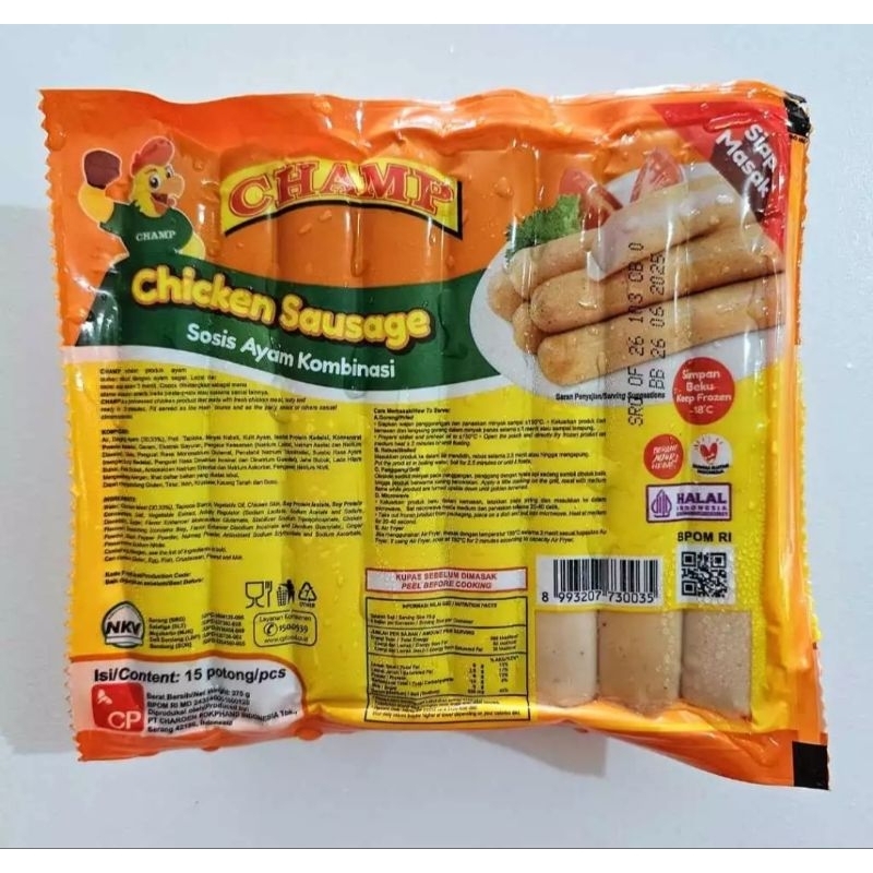 Jual SOSIS CHAMP AYAM 375G | Shopee Indonesia