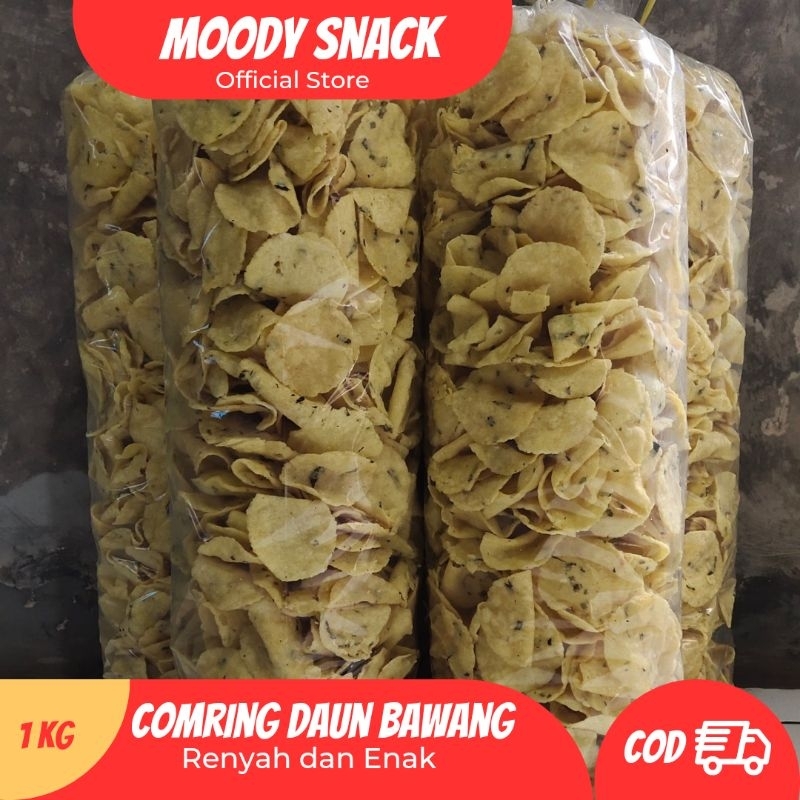 Jual [PROMO] Kecimpring Singkong Renyah 1kg - Kripik Comring Daun ...