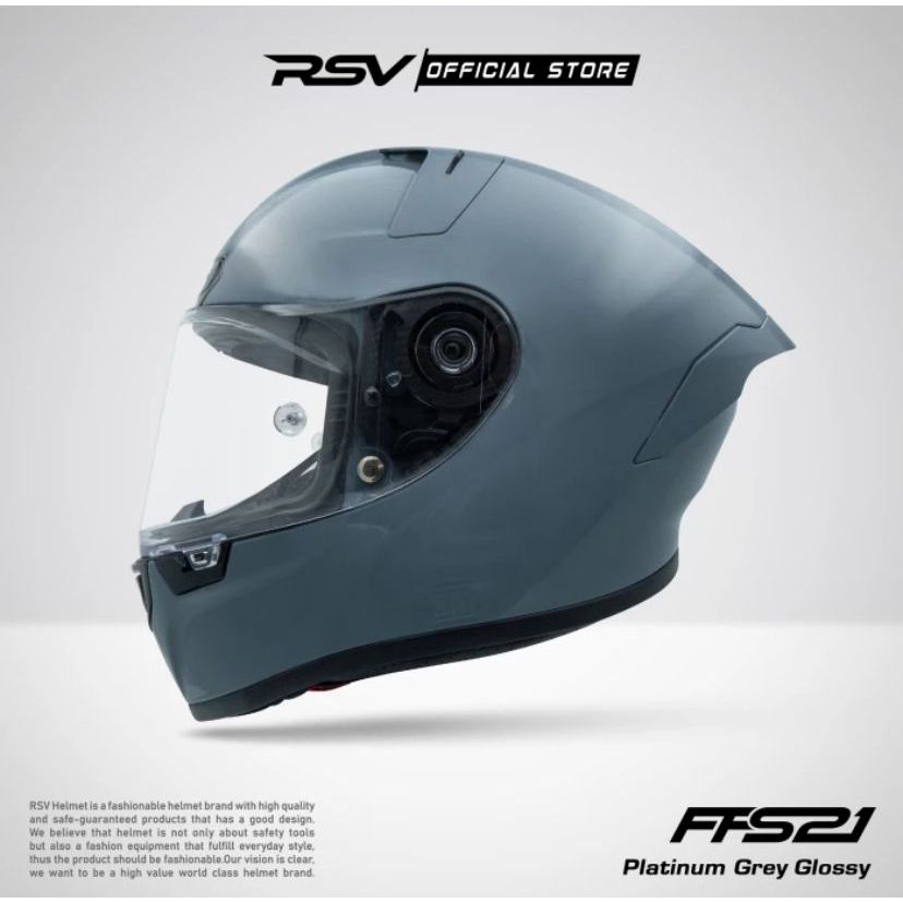 Jual HELM RSV FFS21 SOLID PLATINUM GREY | Shopee Indonesia
