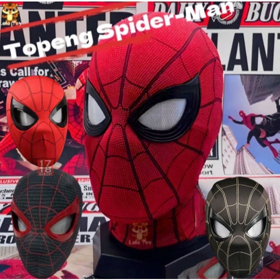 Jual Topeng Edisi Pahlawan Superhero Motif Spiderman Jaring Laba-Laba ...