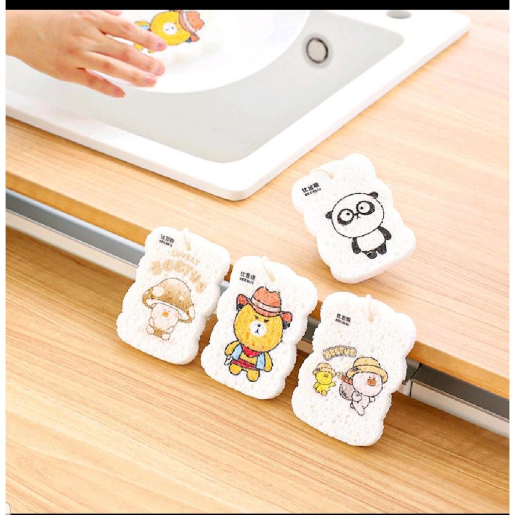 Jual Berkat toserba Spons Busa Magic Cuci Piring Model Bulat Serbaguna ...