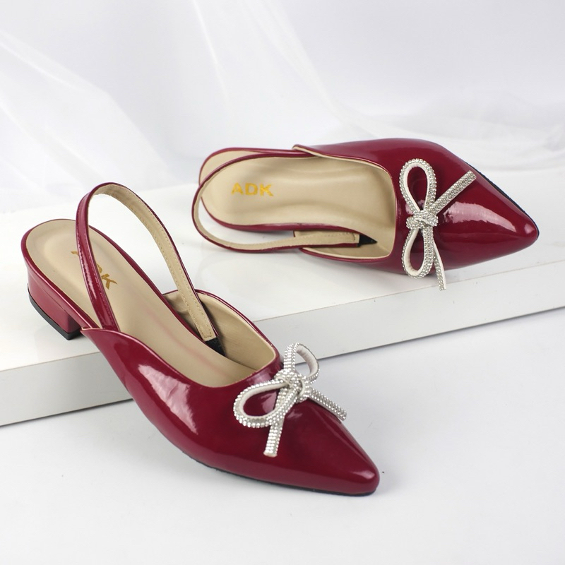 Jual Adk shoes heels premium ZOLLA BLINK BLINK 3cm burgundy heels ...