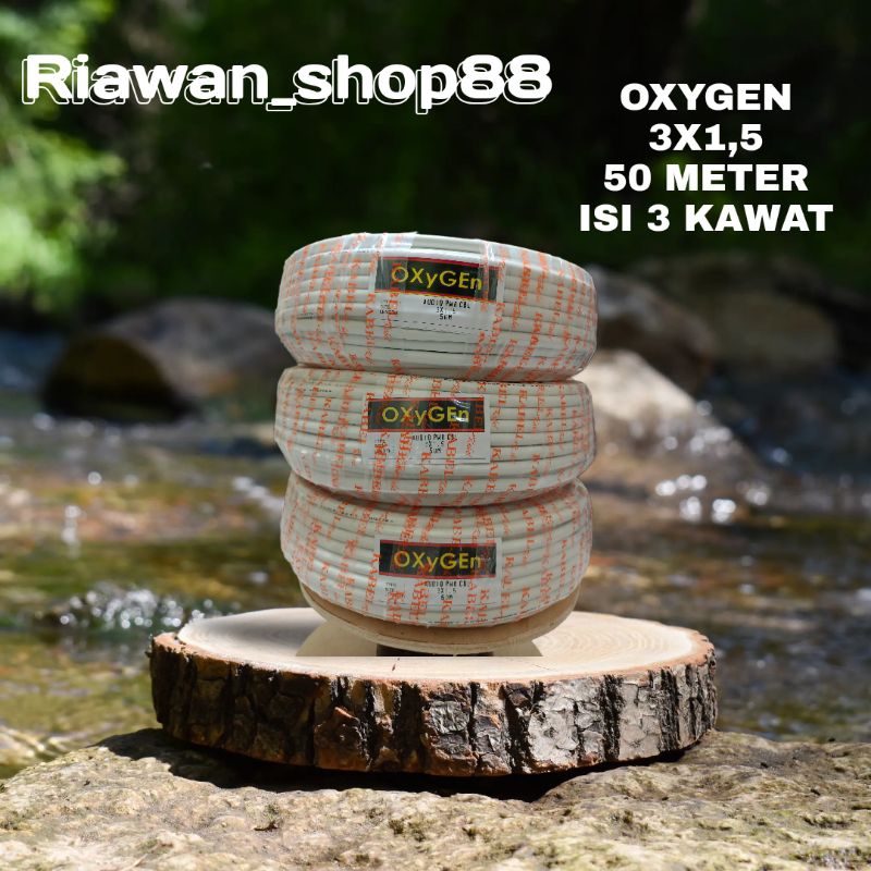 Jual Kabel listrik dan audio OXYGEN 3X1.5 ( 50 METER ) isi 3 kawat ...