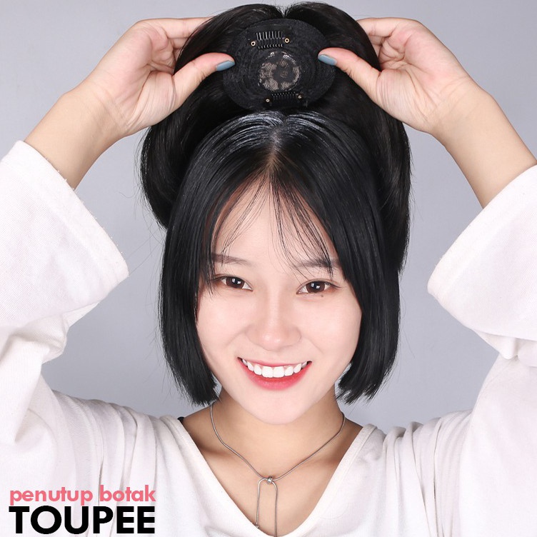 Jual Harga Terbaik TOU wig toupee human hair asli penutup botak ...