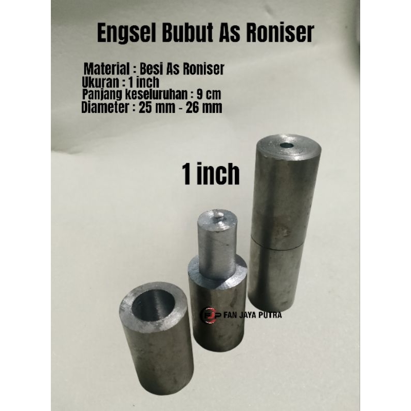 Jual Engsel Bubut As Roniser ukuran 1 inch panjang 9cm | Engsel bubut ...