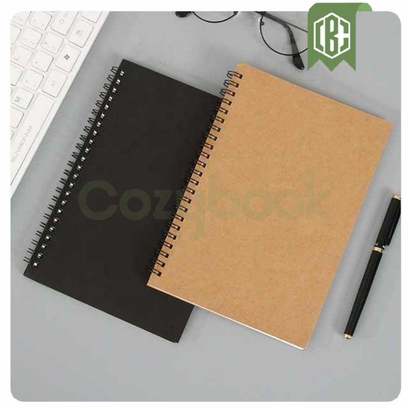 Jual [READY]Note book A5 Aesthetic Vintage Sketchbook Hitam Cover ...