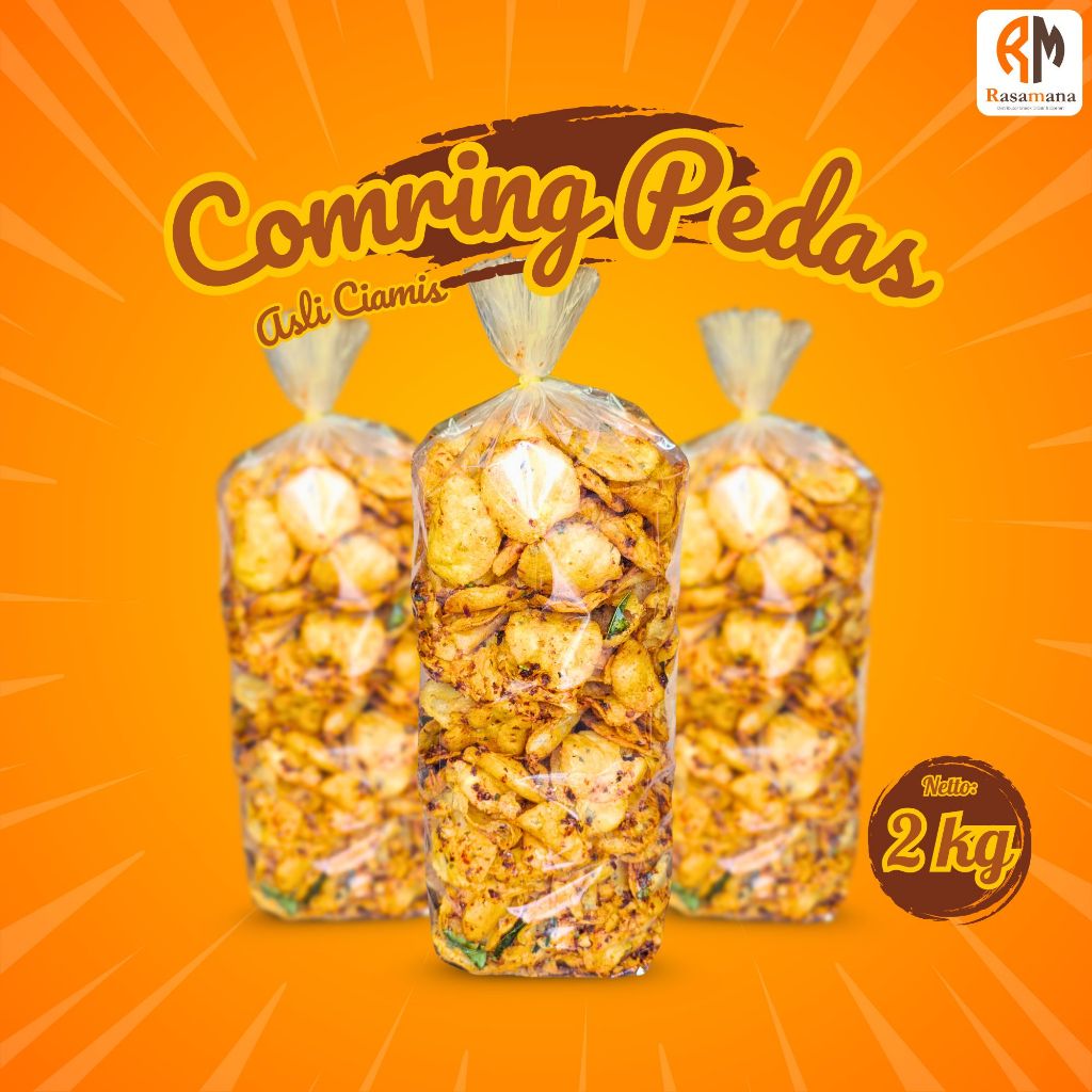 Jual Keripik Kicimpring Comring Bawang Pedas 2kg – Cemilan Gurih Pedas ...