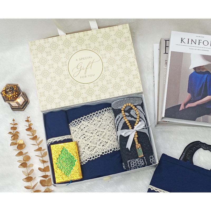 Jual Hampers Hanataran Hadiah Satu Set Mukena Dewasa Sejadah Tasbih dan ...
