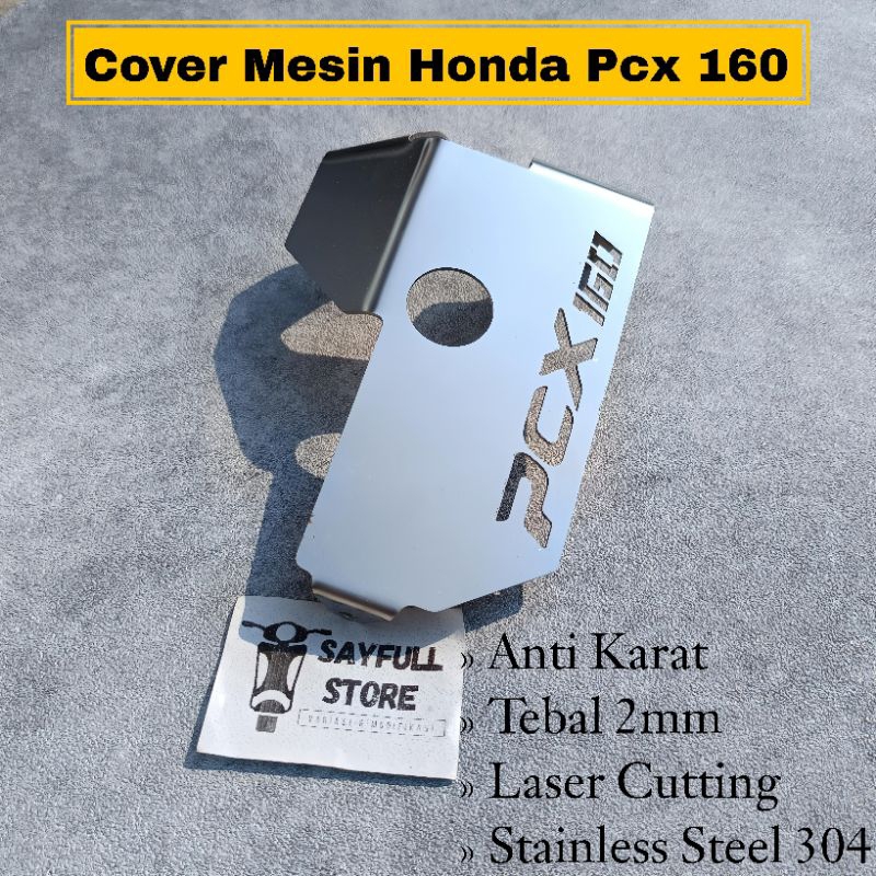 Jual Cover Engine Pelindung Mesin Cover Mesin Pcx 160 Bahan Stainless ...